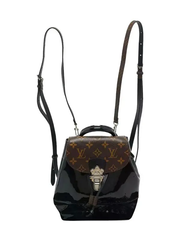 LOUIS VUITTON Monogram-pattern Hot Springs Backpack - Black