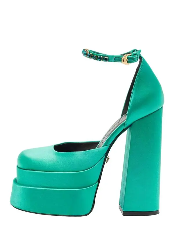 Versace Aevitas Platform Pumps - Green