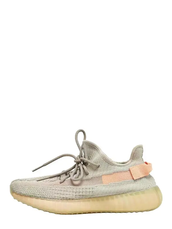 Yeezy Knit Stripe Sneakers - Grey