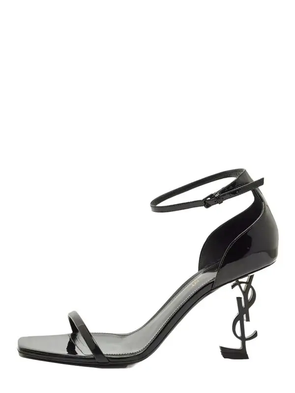 Saint Laurent Opyum Sculpted-heel Sandals - Black