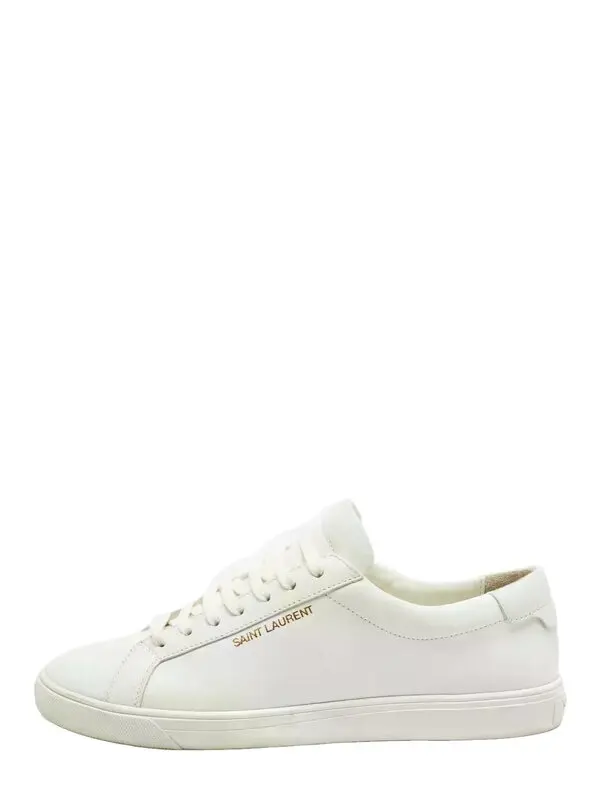 Saint Laurent Andy Leather Sneakers - White
