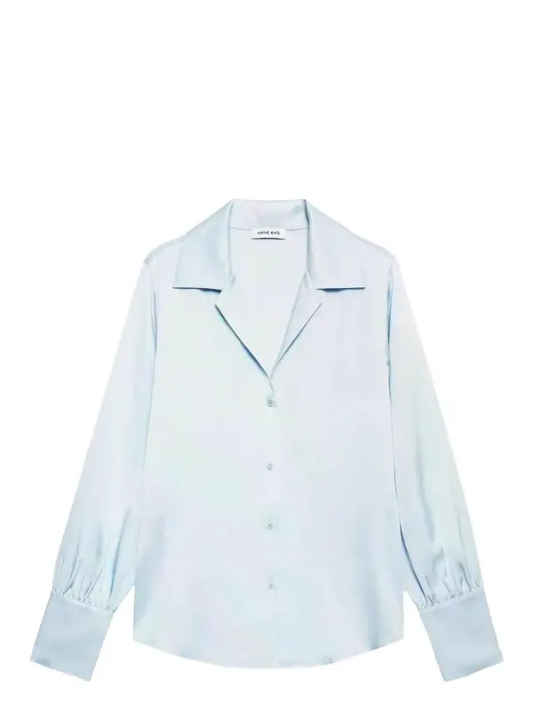 ANINE BING Bethany Button Shirt - Blue