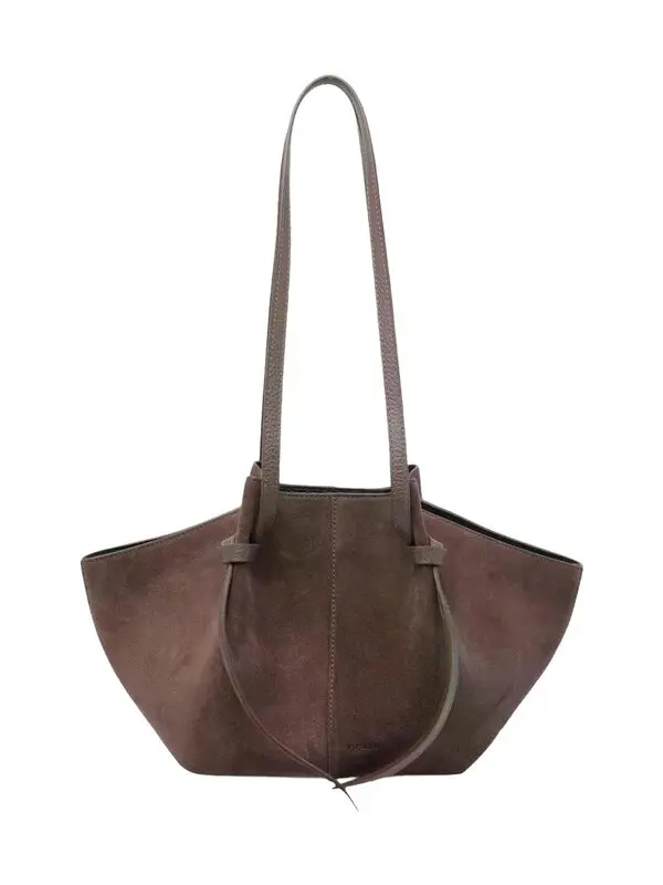 Yuzefi Mochi Large Suede Shoulder Bag - Brown