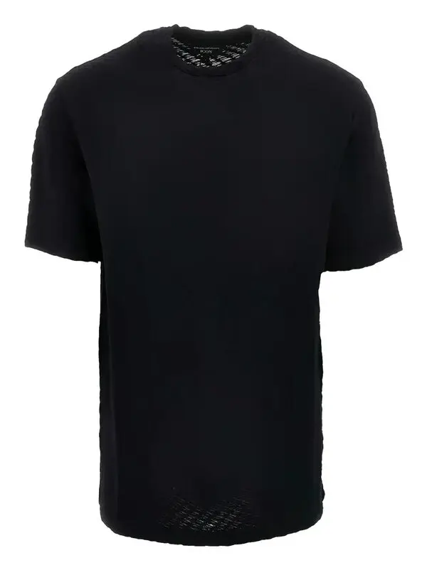 Emporio Armani Textured T-shirt - Black