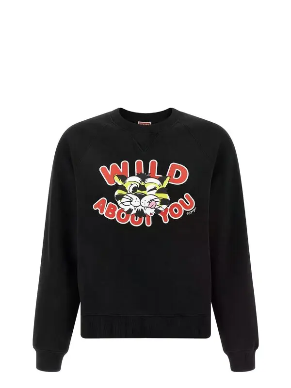 Kenzo Graphic Print Sweatshirt - Black