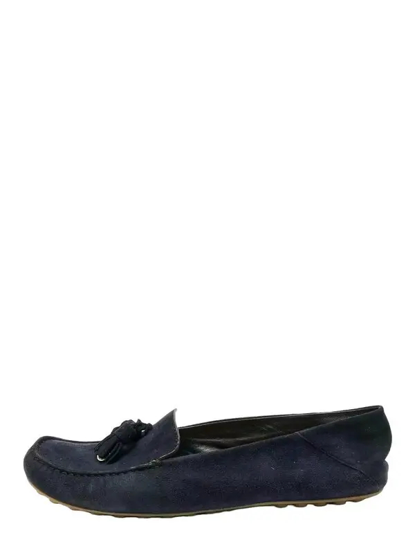 Loro Piana Tassel Suede Loafers - Blue