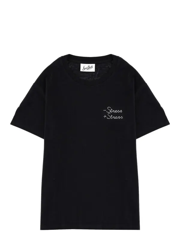 MC2 SAINT BARTH Cotton T-shirt - Black
