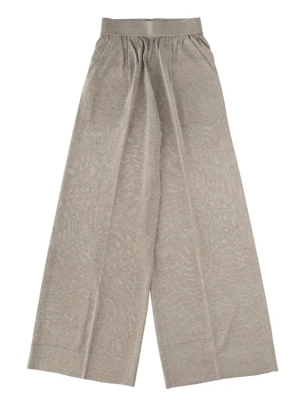 CIRCUS HOTEL Tailored Wide Leg Pants - Grey