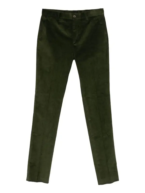 Etro Ribbed Velvet Trousers - Green