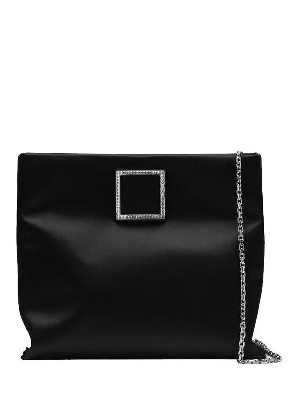 ROGER VIVIER Trompette Clutch - Black