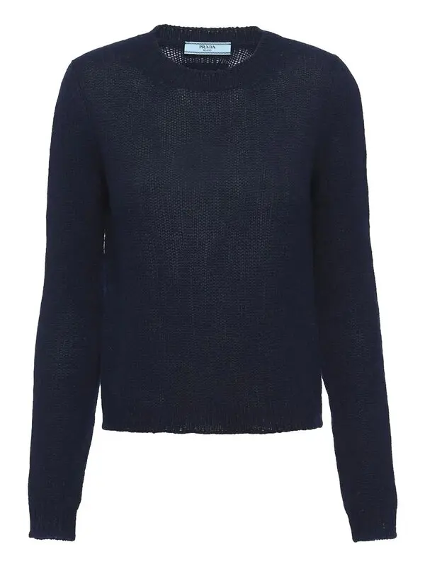 Prada Cashmere Crewneck Sweater - Blue