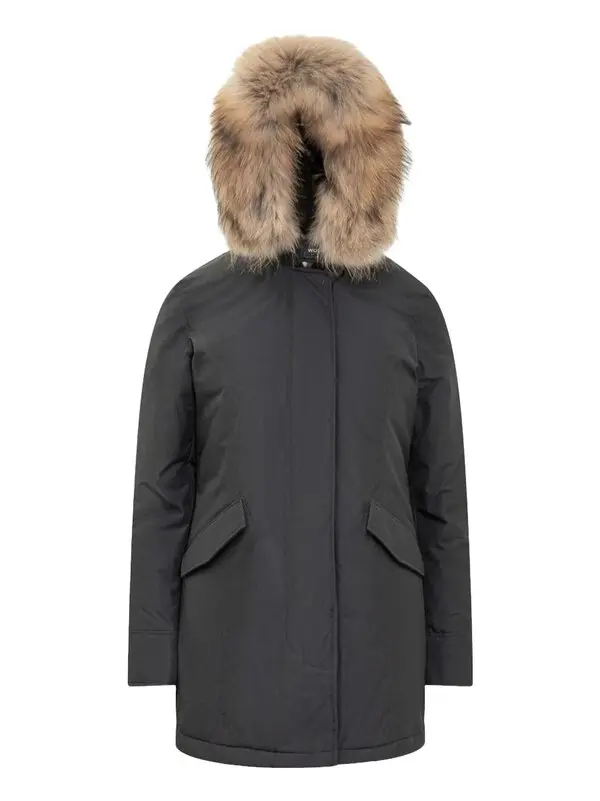 Woolrich Artic Parka With Removable Fur - Blue