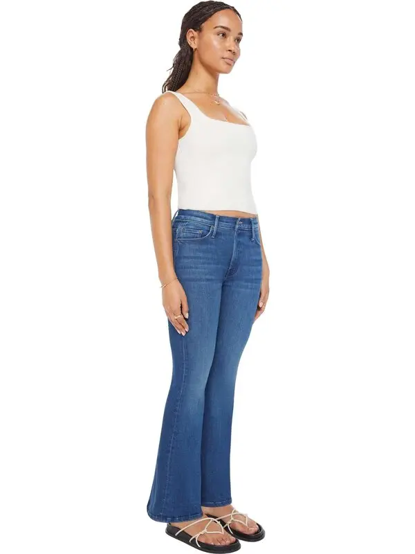 MOTHER Petites The Lil Weekender Nip It In Butt Jeans - Blue