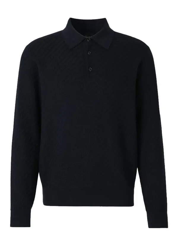 Brioni Merino Wool Sweater - Navy Blue