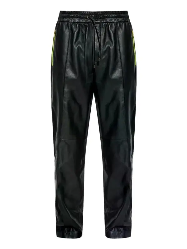 Casablanca Leather Trousers - Black