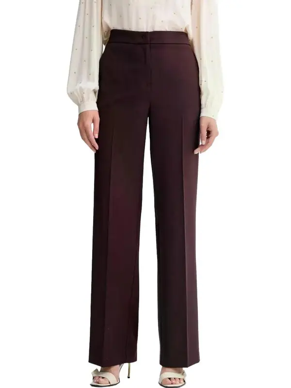 TWINSET Elastic-waist Tailored Trousers - Red