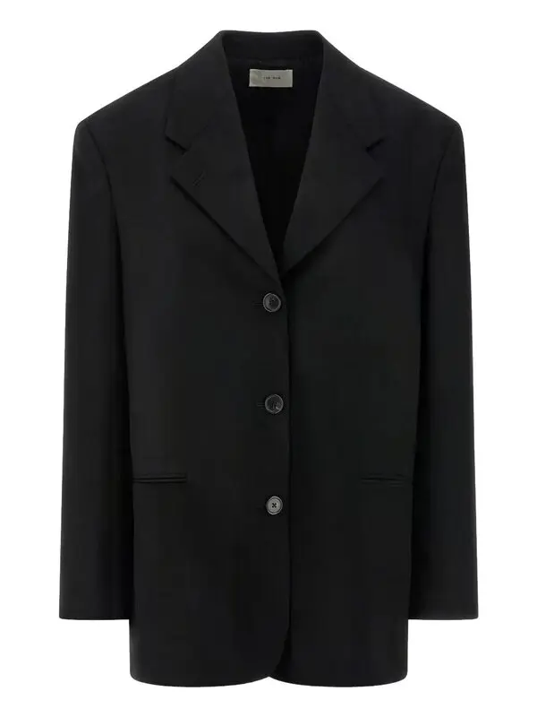 THE ROW Selim Buttoned Blazer - Black