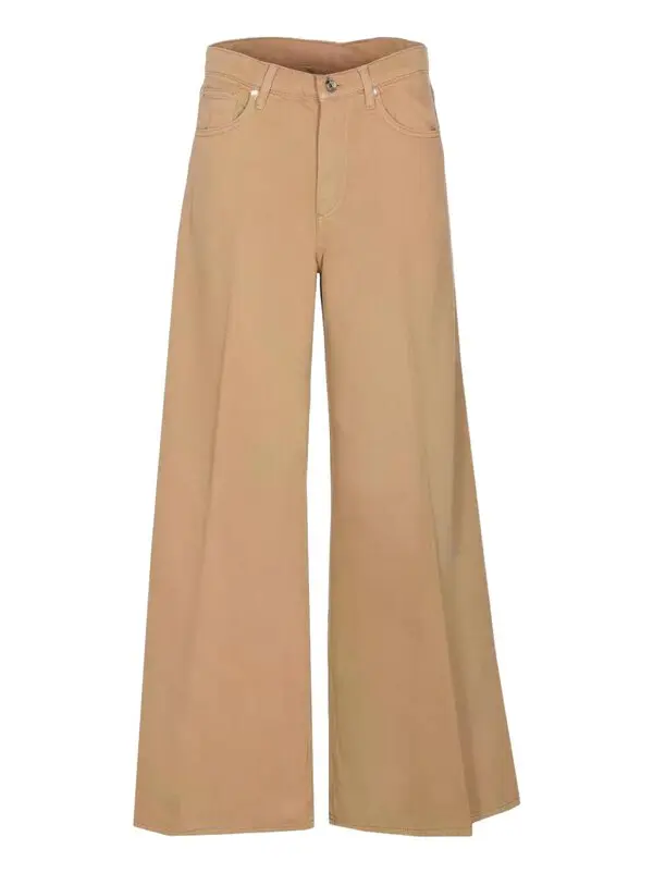 Liu Jo Super-flared High-rise Trousers - Neutrals