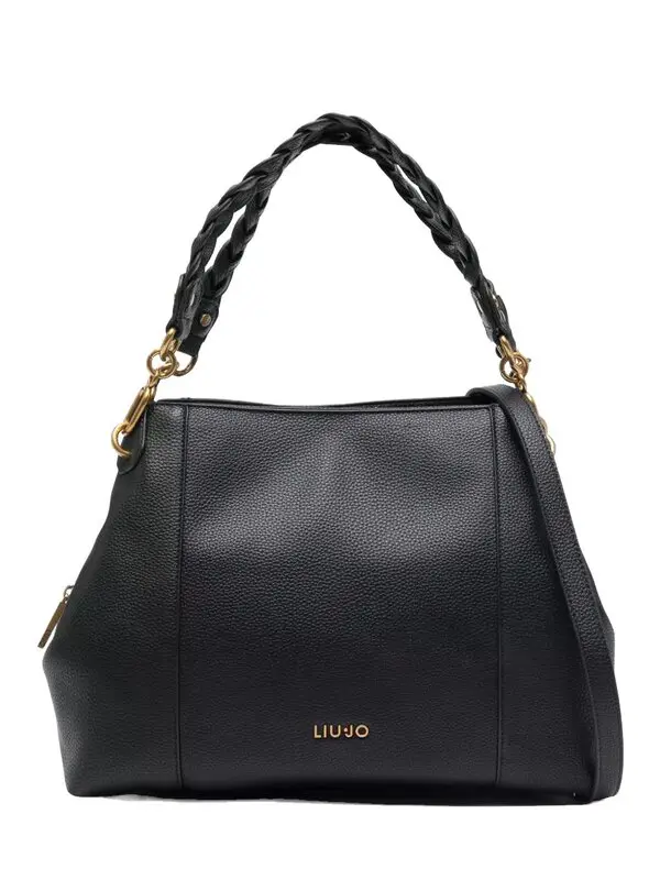 Liu Jo Medium Braided-handles Tote Bag - Black