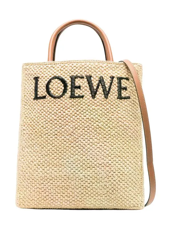 Loewe Raffia Tote Bag - Neutrals