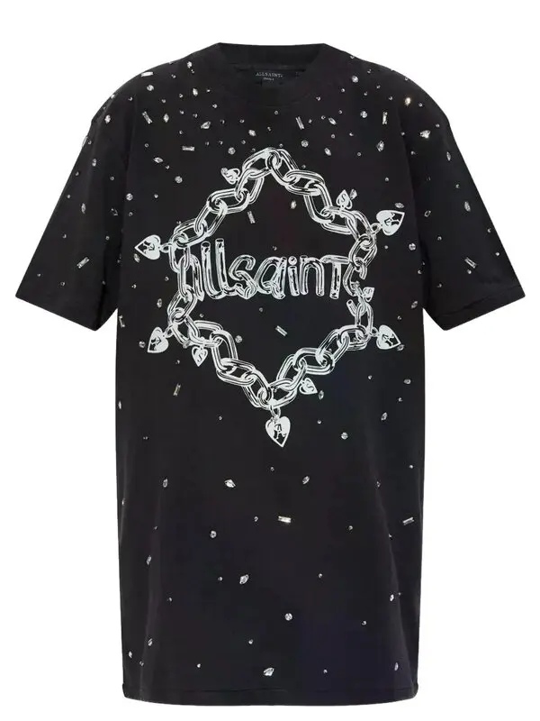 ALLSAINTS Embellished Mini Dress - Black