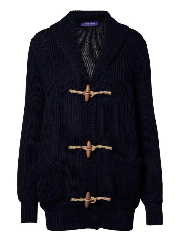 Ralph Lauren Cotton And Silk Cardigan - Black