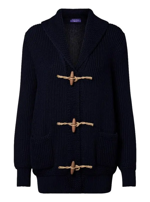 Ralph Lauren Cotton And Silk Cardigan - Black