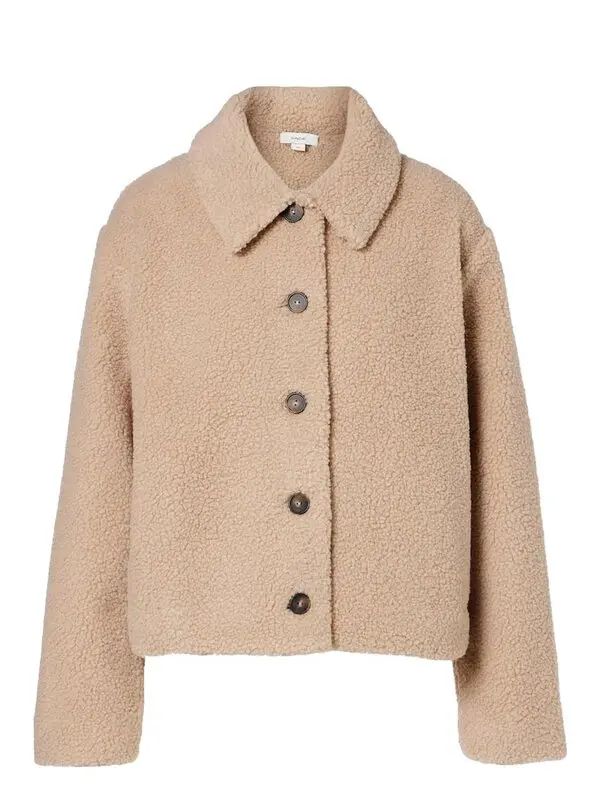 Vince Cropped Jacket - Beige