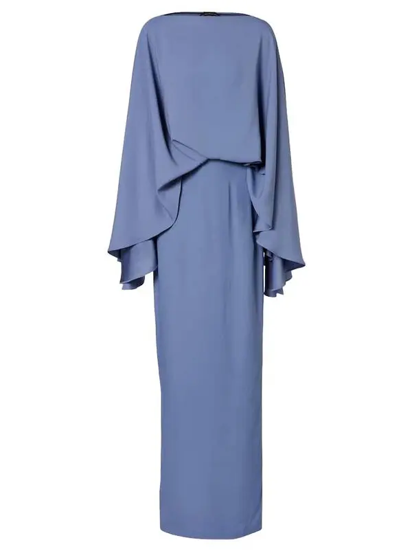 TALLER MARMO Eolia Crêpe Cady Gown - Blue