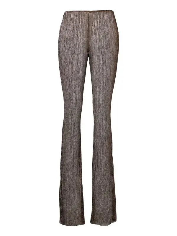 CALA DE LA CRUZ Dries Sequined Flared Pants - Brown