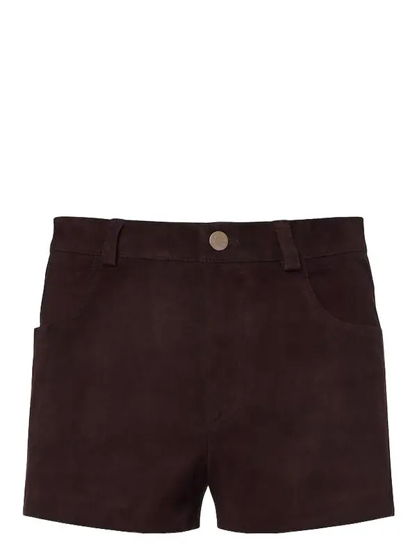 Stouls Roxie Suede Shorts - Brown