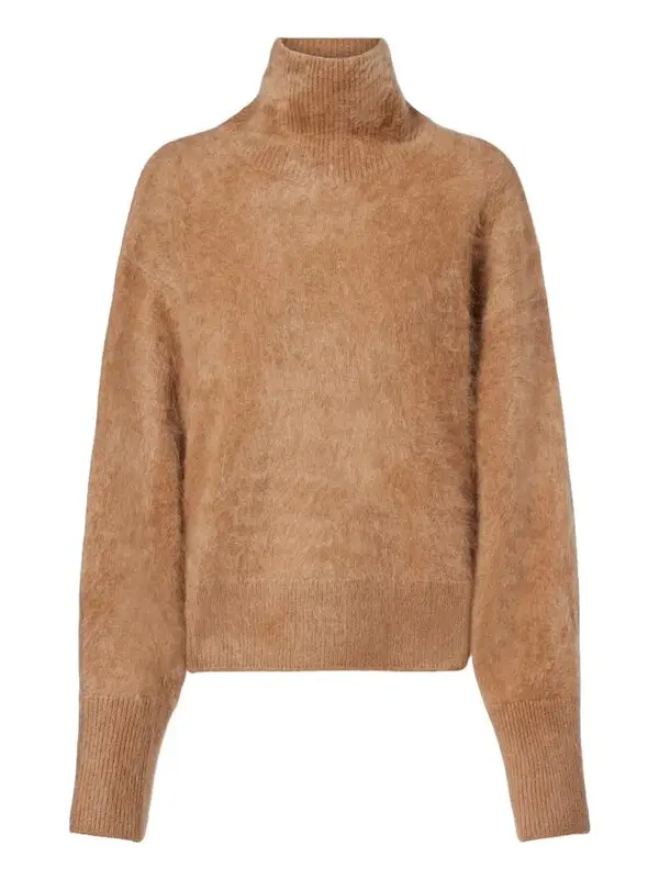 LISA YANG Florel Cashmere Turtleneck Sweater - Brown