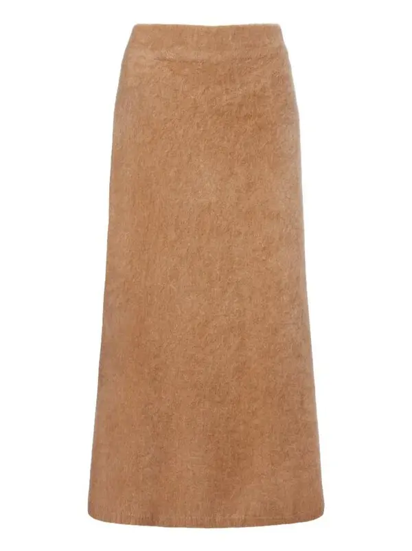 LISA YANG Asta Cashmere Maxi Skirt - Brown