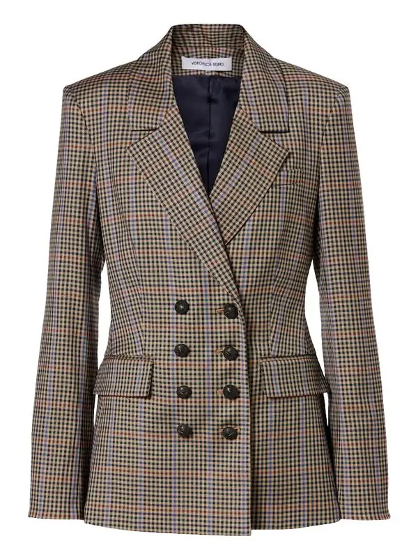 Veronica Beard Claude Checked Blazer - Multicoloured