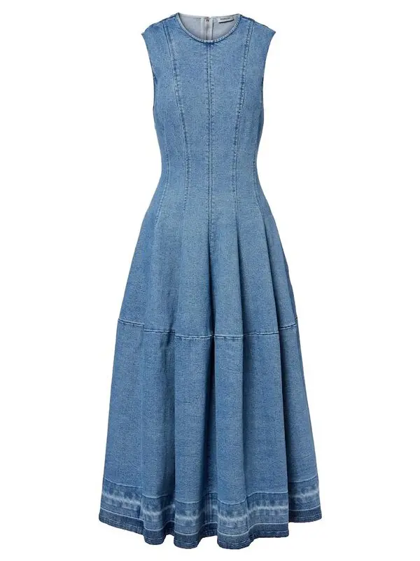 Simkhai Bowen Denim Maxi Dress - Blue