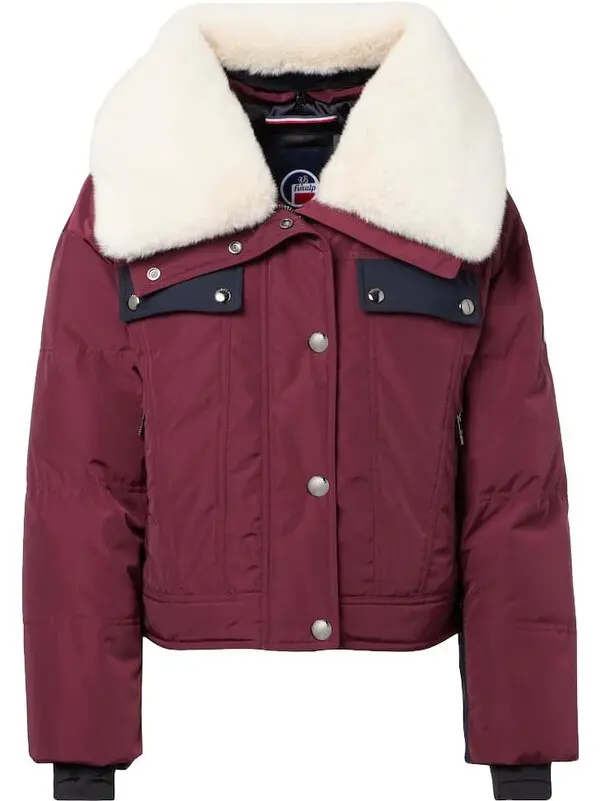 Fusalp Lakki Faux Fur-trimmed Ski Jacket - Burgundy