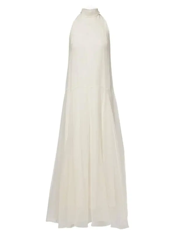 Brunello Cucinelli Silk Gown - White