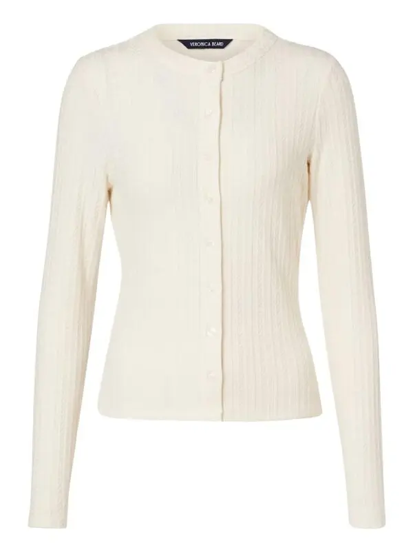 Veronica Beard Lira Cardigan - White