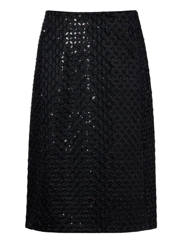 Dorothee Schumacher Sequined Midi Skirt - Black