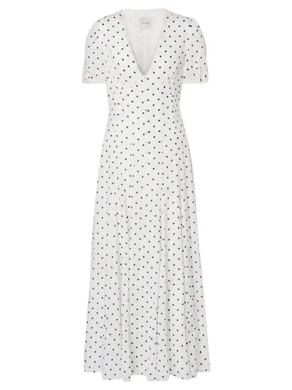 Posse Paloma Polka-dot Maxi Dress - Blue