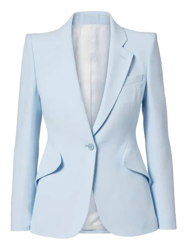Alexander McQueen Single-breasted Blazer - Blue
