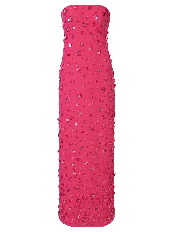 Simkhai Serafina Embellished Bustier Gown - Pink