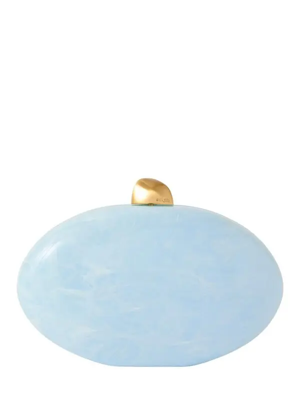 Cult Gaia Eviana Marbled Acrylic Clutch - Blue