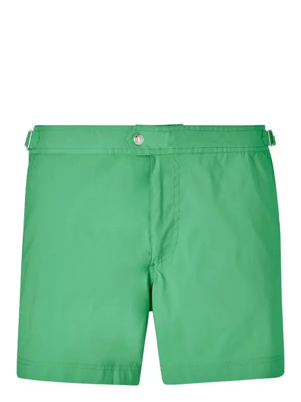 TOM FORD Straight-leg Mid-length Swim Shorts - Green