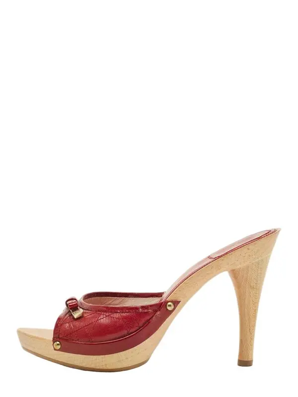 Dior Bow-detail Sandals - Red