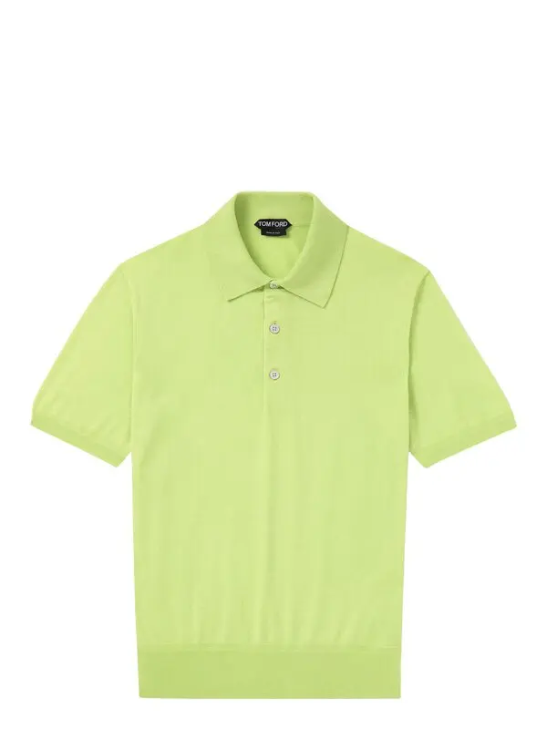 TOM FORD Cotton Polo Shirt - Green