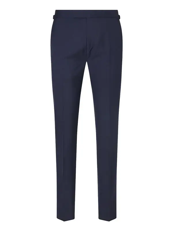 TOM FORD Straight-leg Super 120s Wool Suit Trousers - Blue