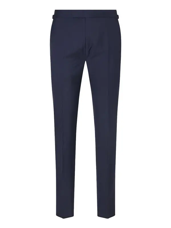 TOM FORD Straight-leg Super 120s Wool Suit Trousers - Blue