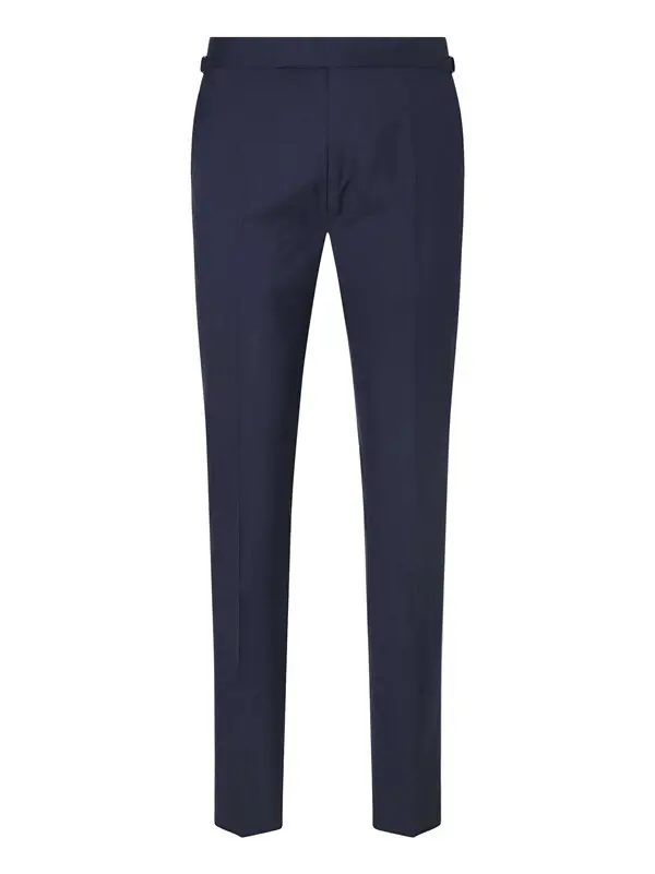 TOM FORD Straight-leg Super 120s Wool Suit Trousers - Navy
