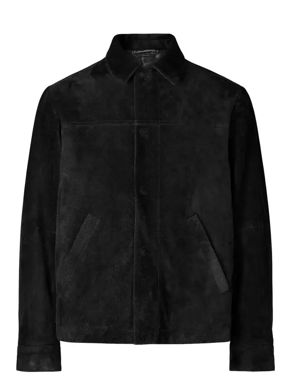 TOM FORD Brushed-suede Chore Jacket - Black